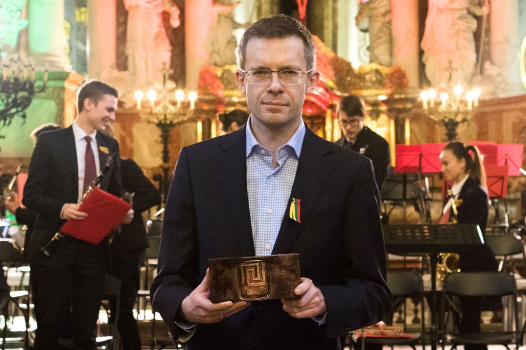 Andrius Tapinas paskelbtas „Metų valstybės kūrėju" - TSPMI