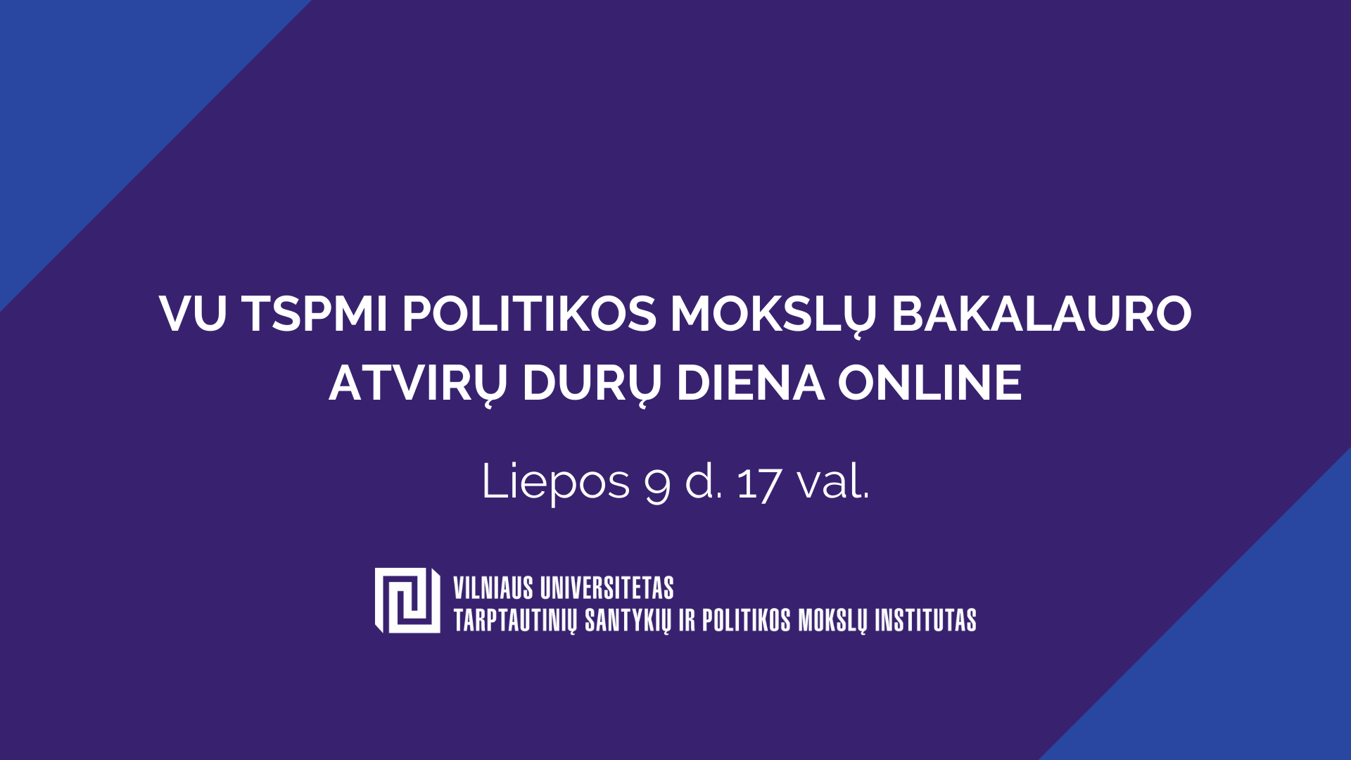 VU TSPMI Bakalauro atvirų durų diena - TSPMI