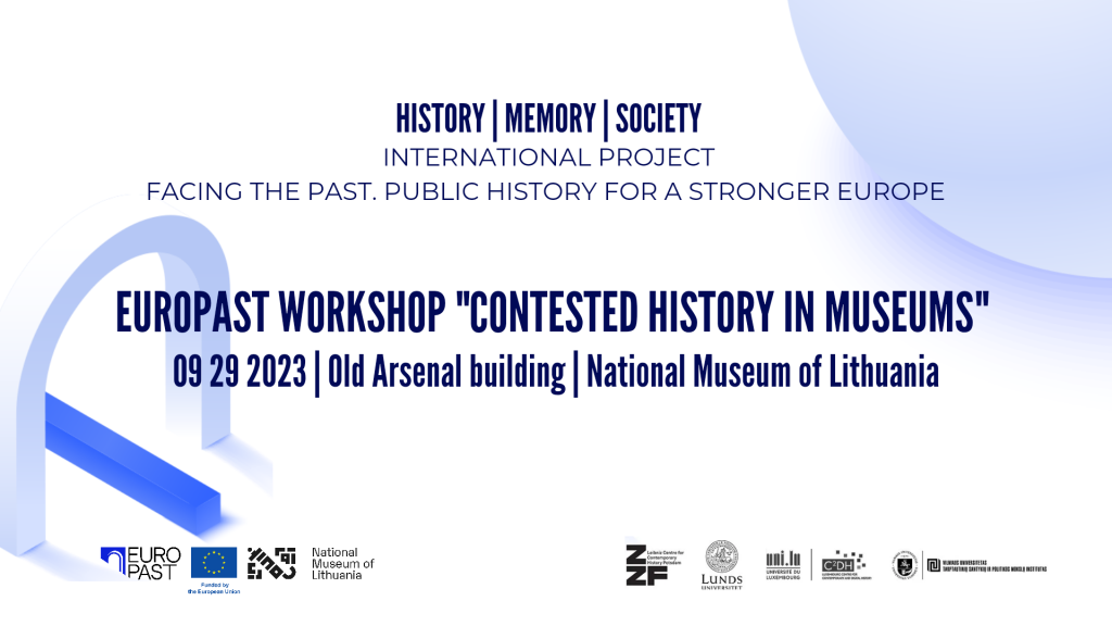 EUROPAST Workshop: "Contested" History in Museums - TSPMI
